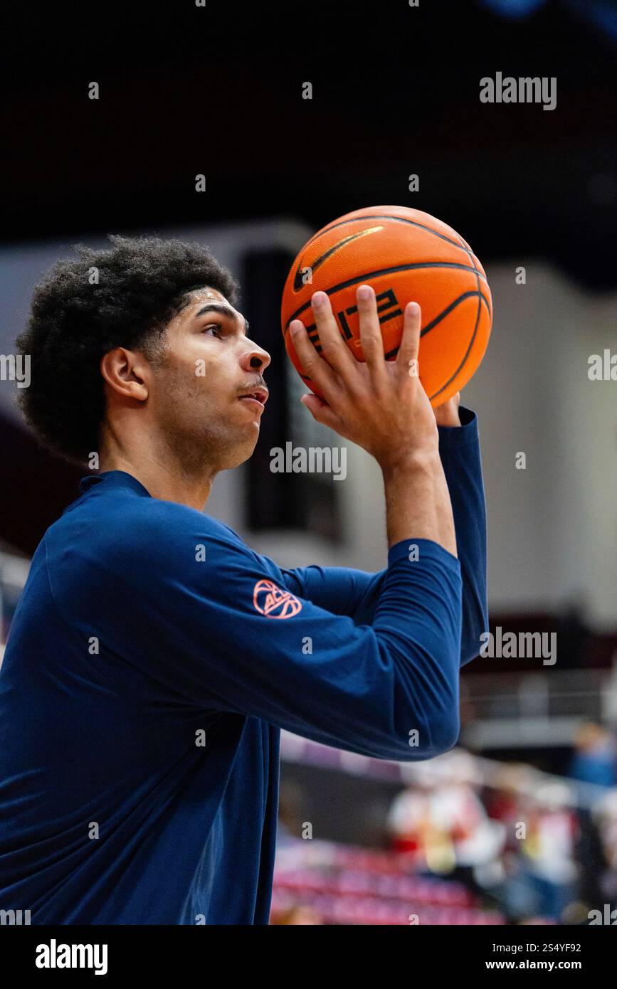 PALO ALTO, CA - JANUARY 11: Virginia Cavaliers forward Jacob Cofie (5 ...