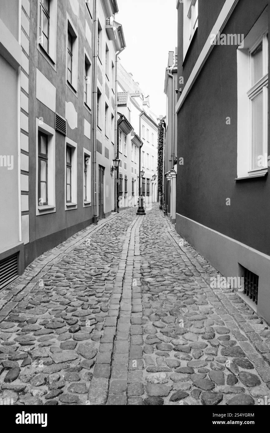 Historic medieval old town Black and White Stock Photos & Images - Alamy