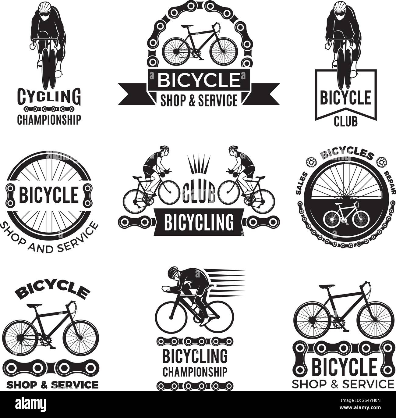 Cyclist repair man bicycle Stock Vector Images - Alamy