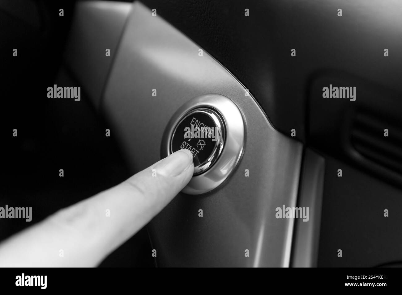 Girl start engine Black and White Stock Photos & Images - Alamy