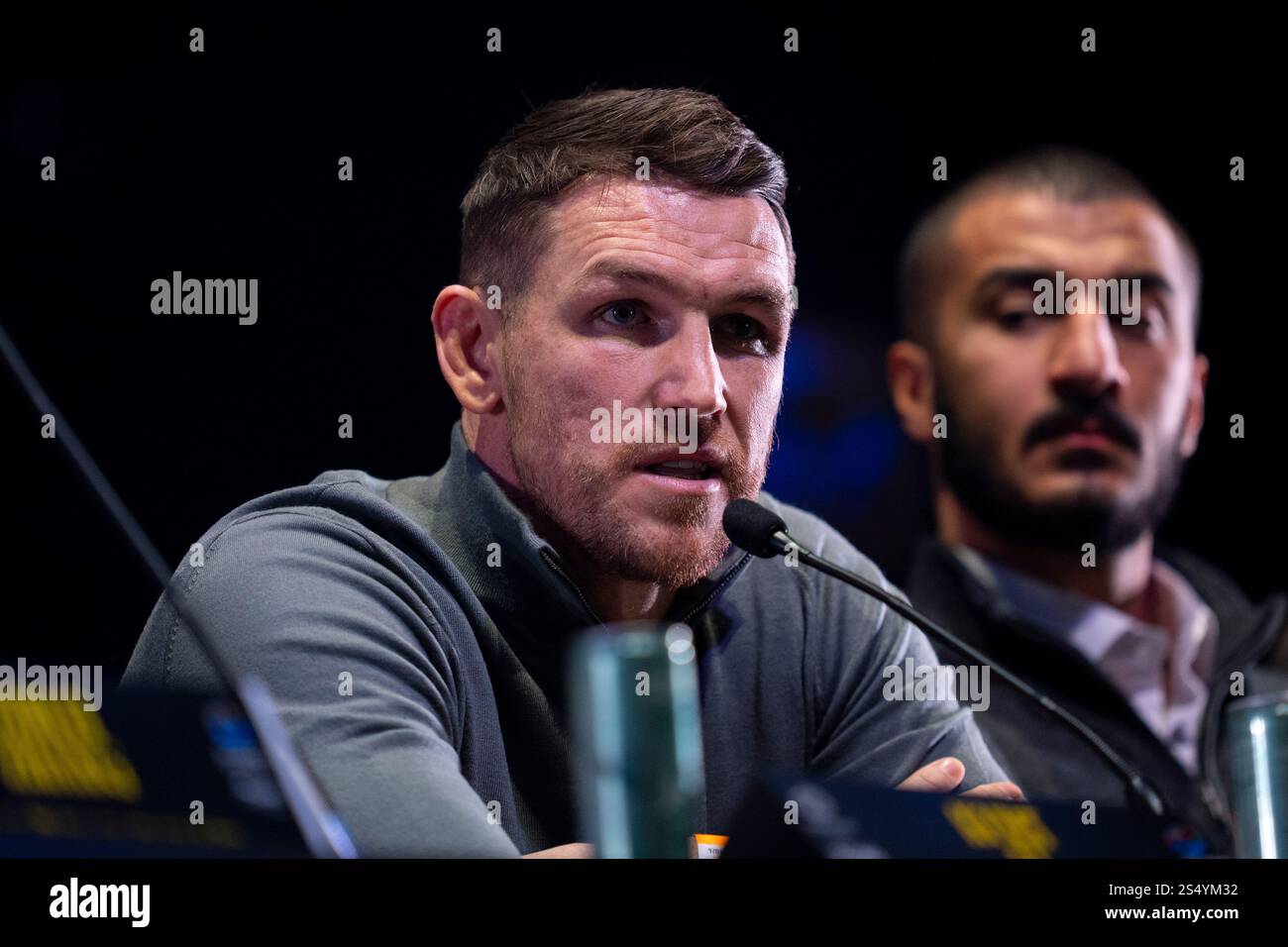 Callum Smith during a press conference at Outernet, London. Picture ...
