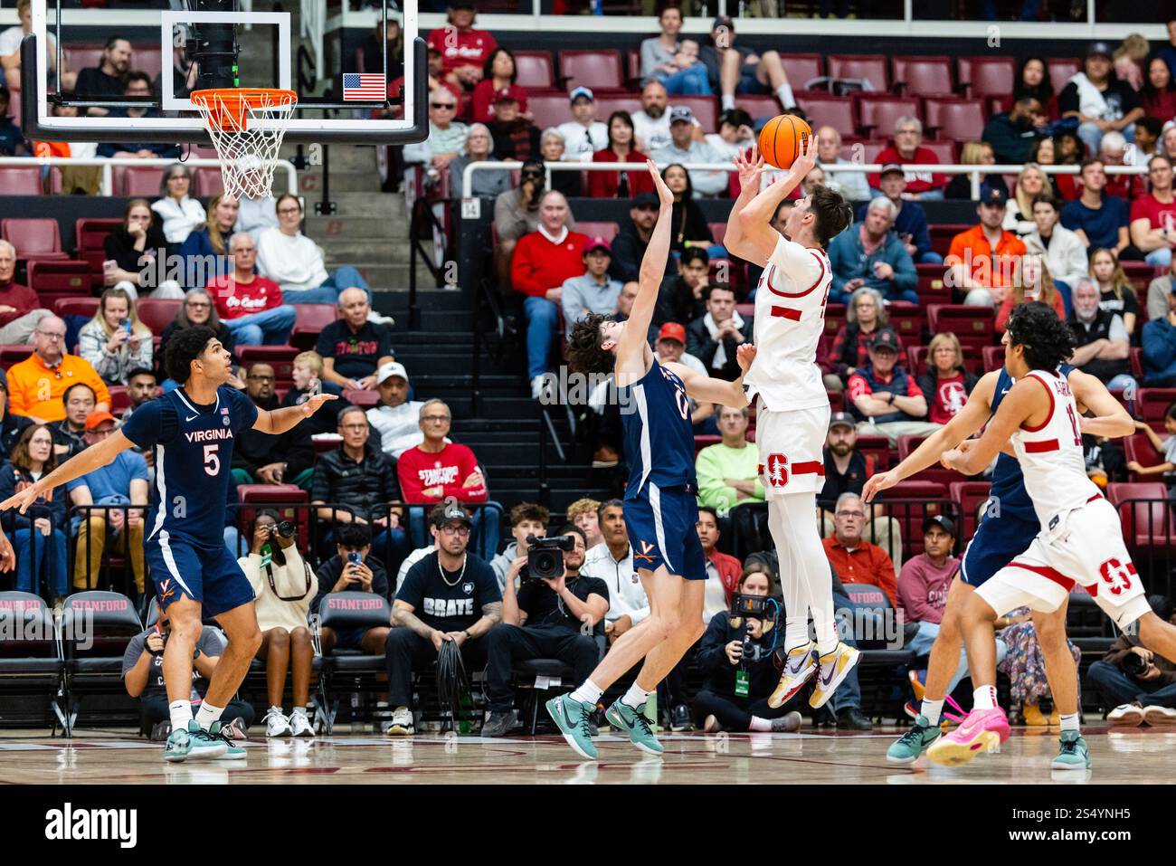 PALO ALTO, CA - JANUARY 11: Stanford Cardinal forward Maxime Raynaud ...