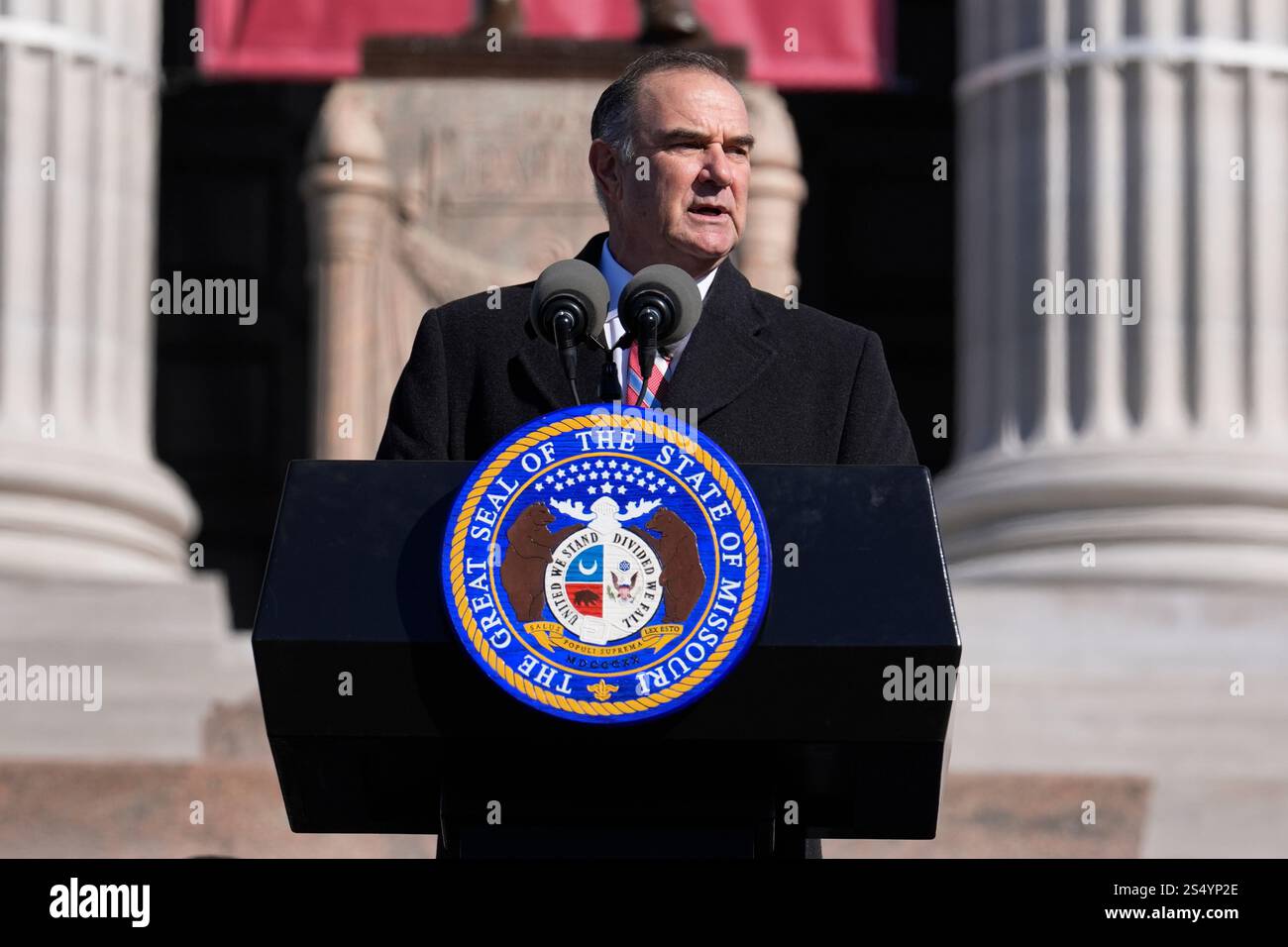 Gov. Mike Kehoe delivers his inaugural address after being sworn in as ...