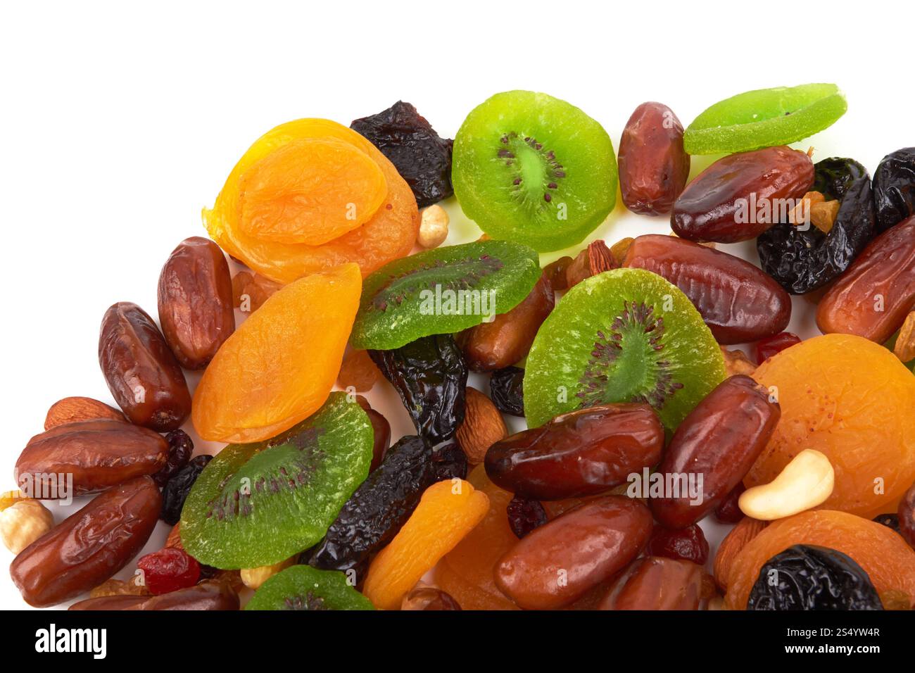 Dry fruits isolated on a white background Stock Photo - Alamy
