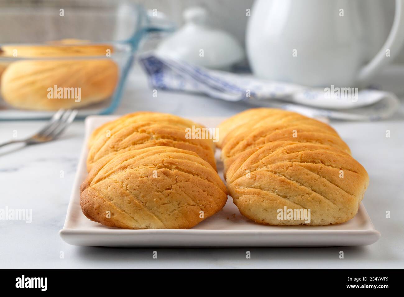 Traditional Delicious Turkish dessert; flour cookie ( un kurabiyesi ...