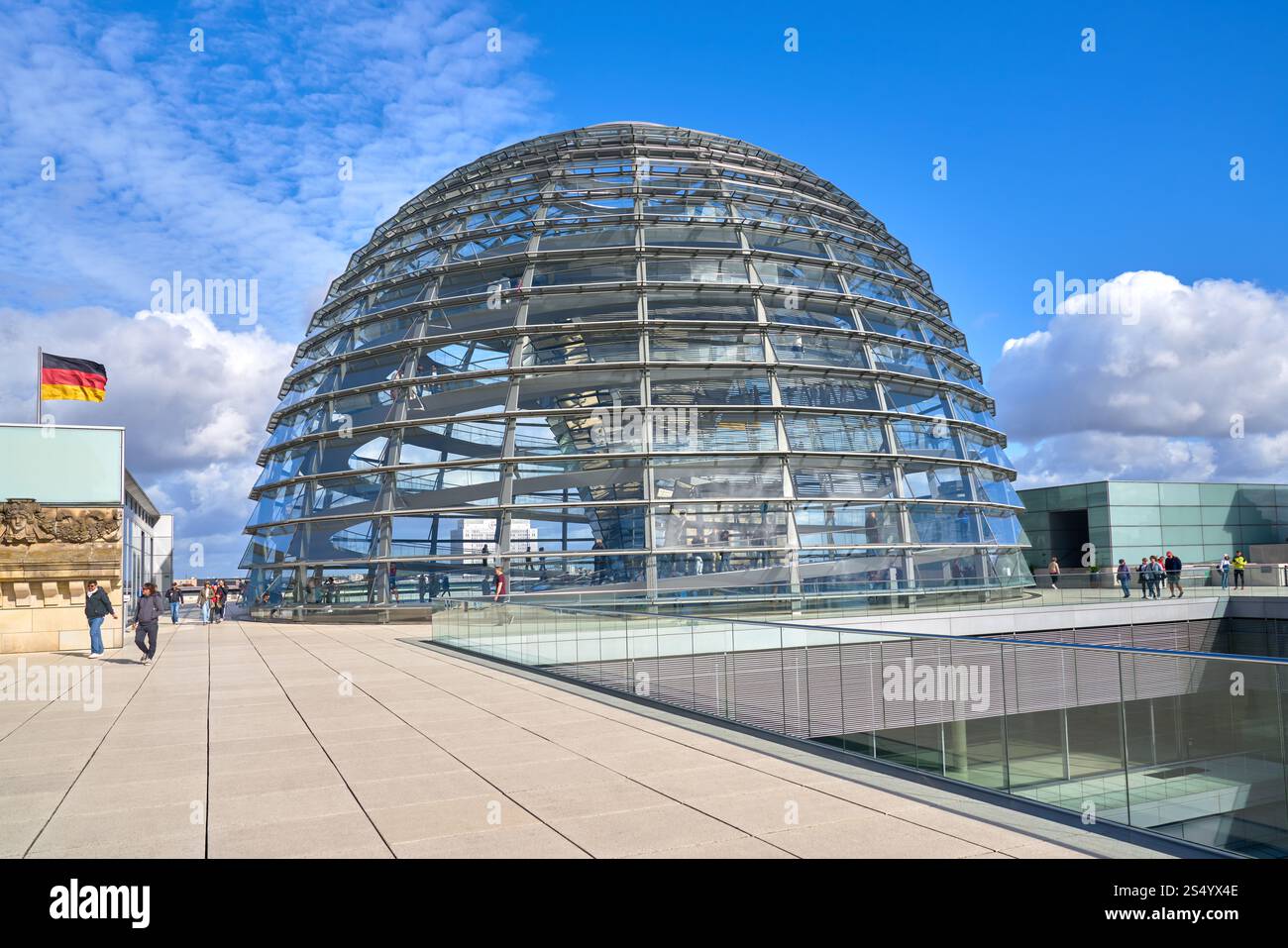 Berlin, Germany – September 28, 2024 – Glass Dome on the Reichstag Roof ...