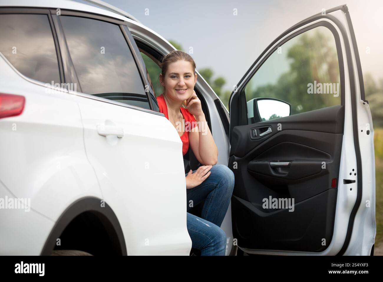Woman map car funny not man hi-res stock photography and images - Alamy