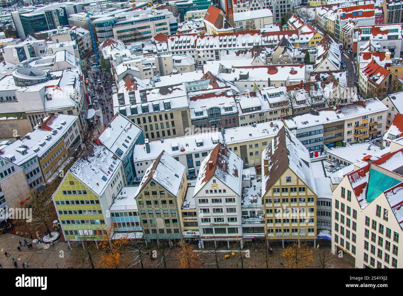 Winter View of the skyline of Ulm, Germany Stock Photo - Alamy