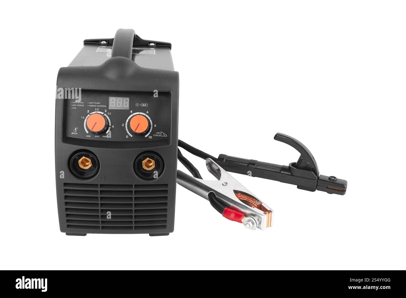 Welding equipment isolated on a white background Stock Photo - Alamy