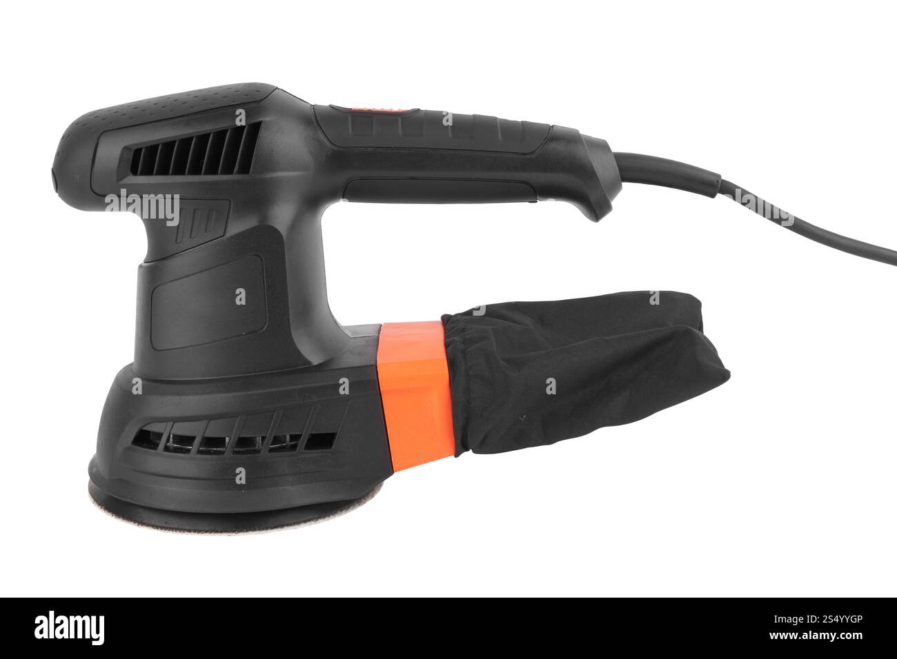 Electric sander tool isolated on white background Stock Photo - Alamy