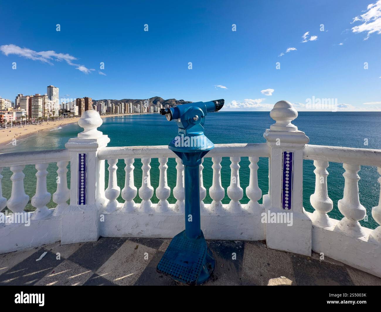 Benidorm; Spain; January 12, 2025: Enjoy breathtaking views of Levante ...