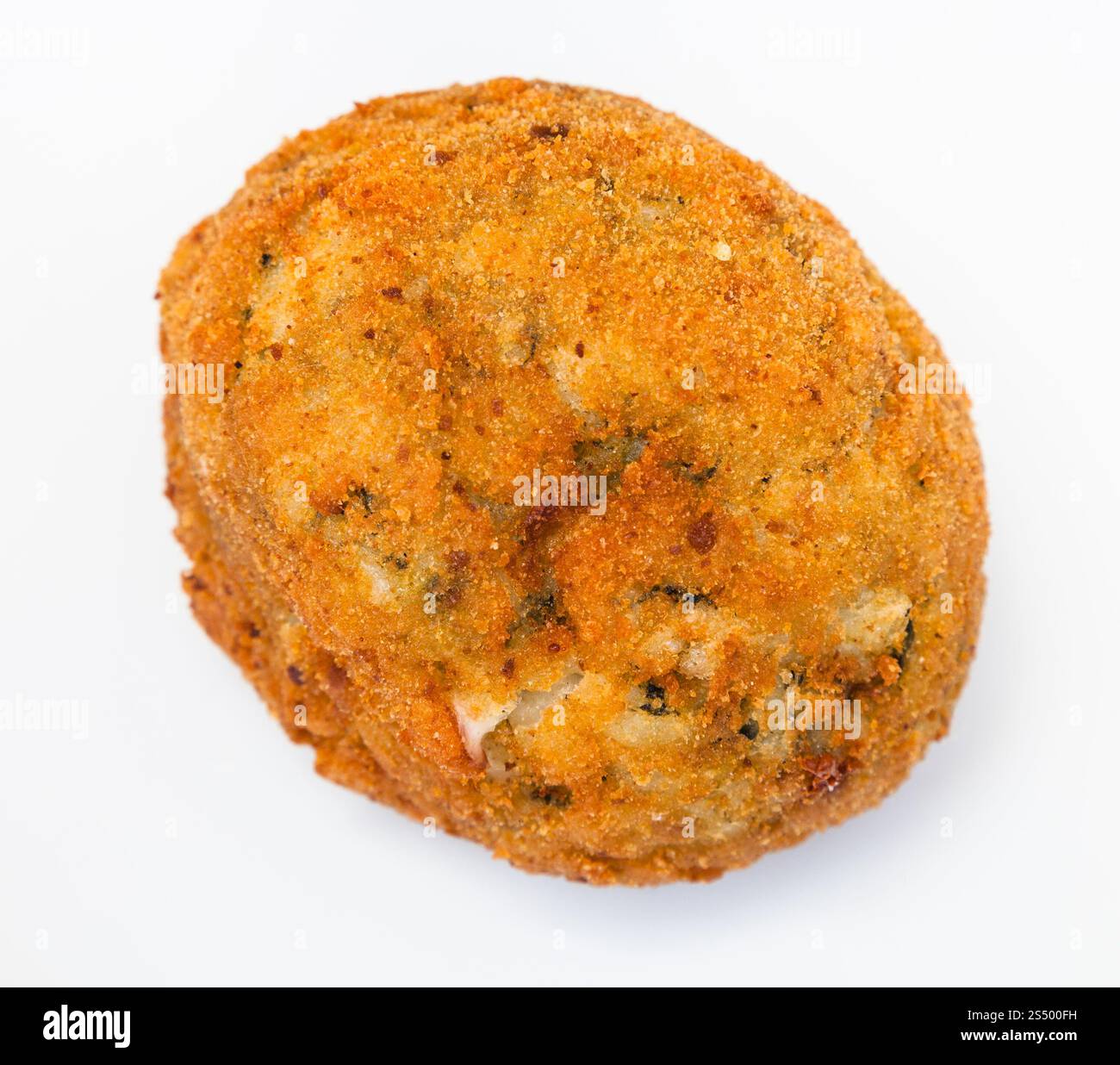 traditional sicilian street food - one vegetable stuffed rice ball ...