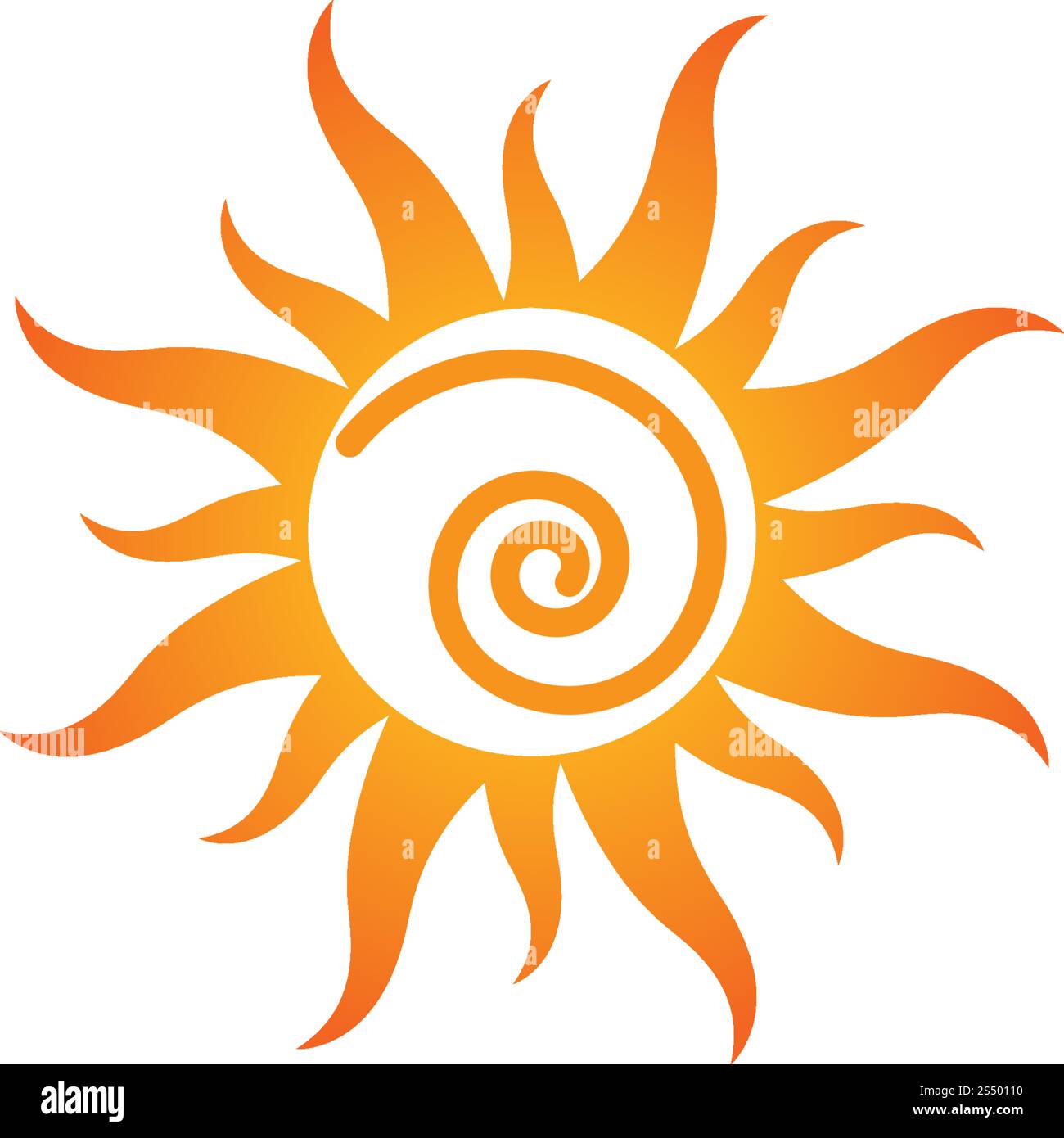 Vector Icon Logo Template Sun over horizon Stock Vector Image & Art - Alamy