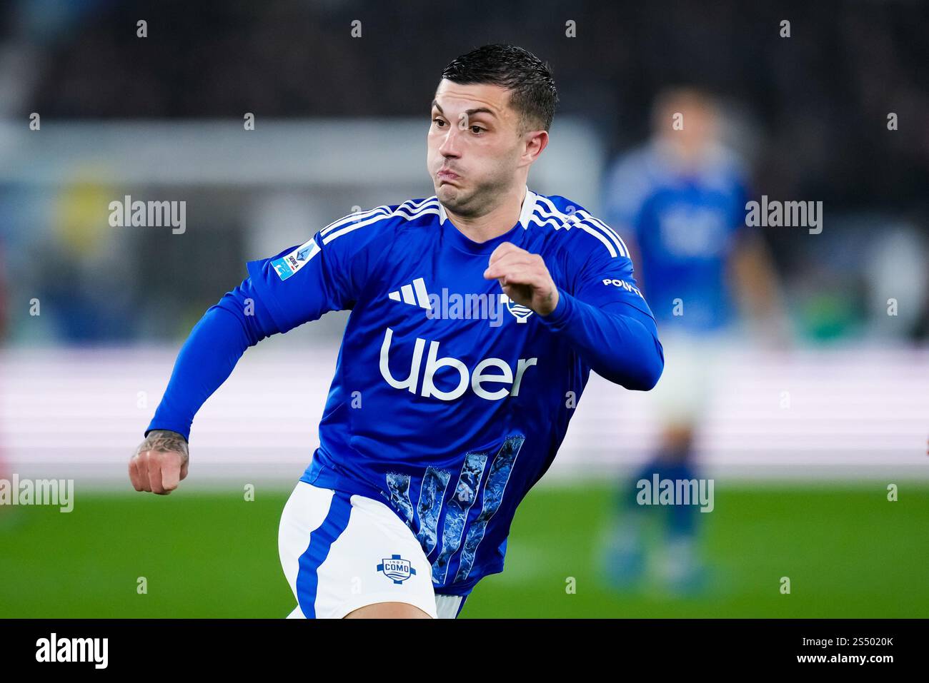 Rome, Italy. 10th Jan, 2025. Gabriel Strefezza of Como 1907 during the Serie A Enilive match ...