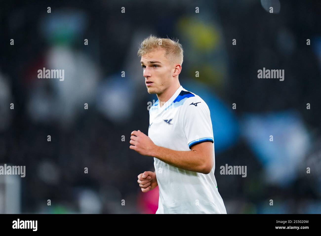 Rome, Italy. 10th Jan, 2025. Gustav Isaksen of SS Lazio looks on during ...
