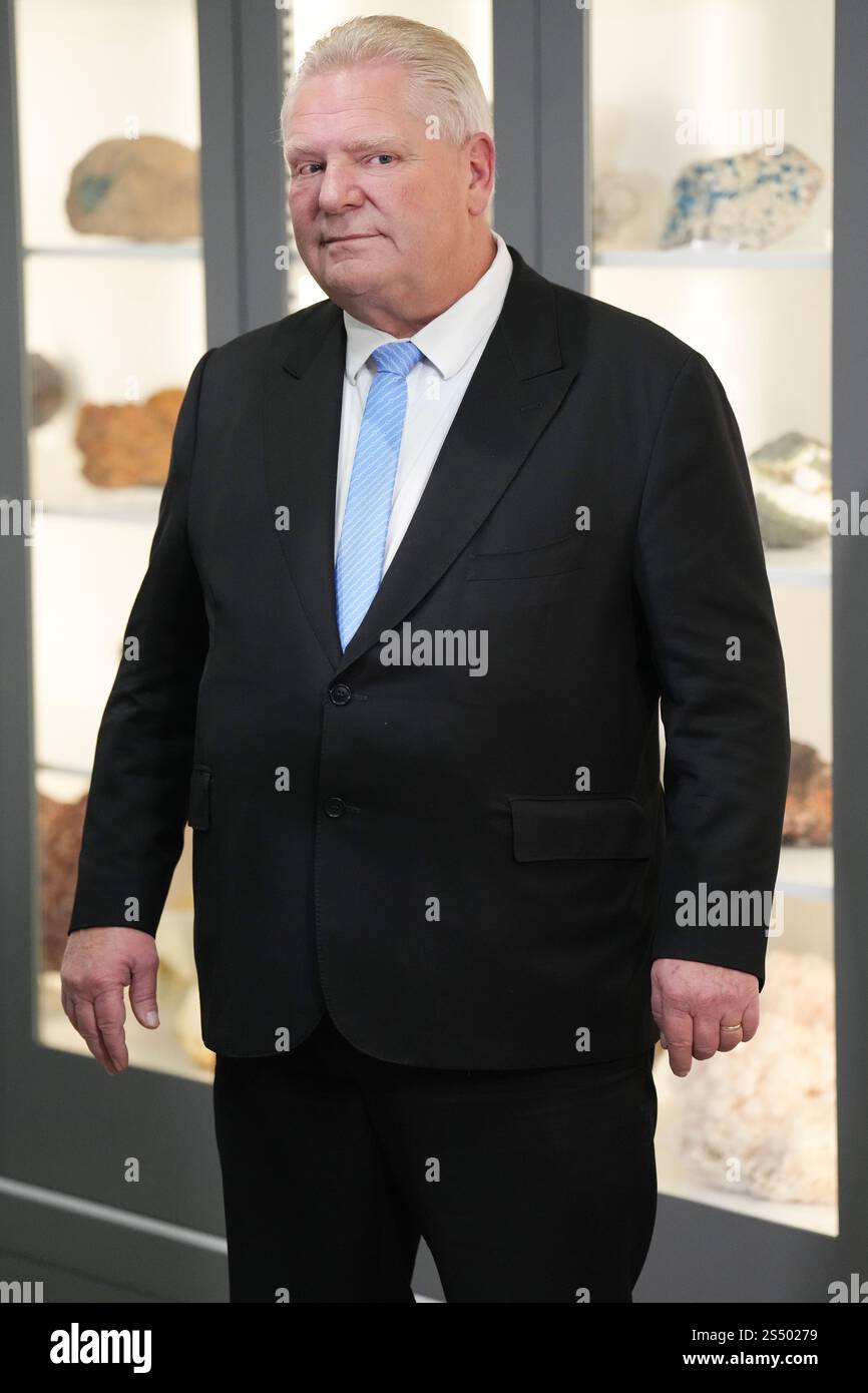 Toronto, Can. 13th Jan, 2025. Ontario Premier Doug Ford attends an ...