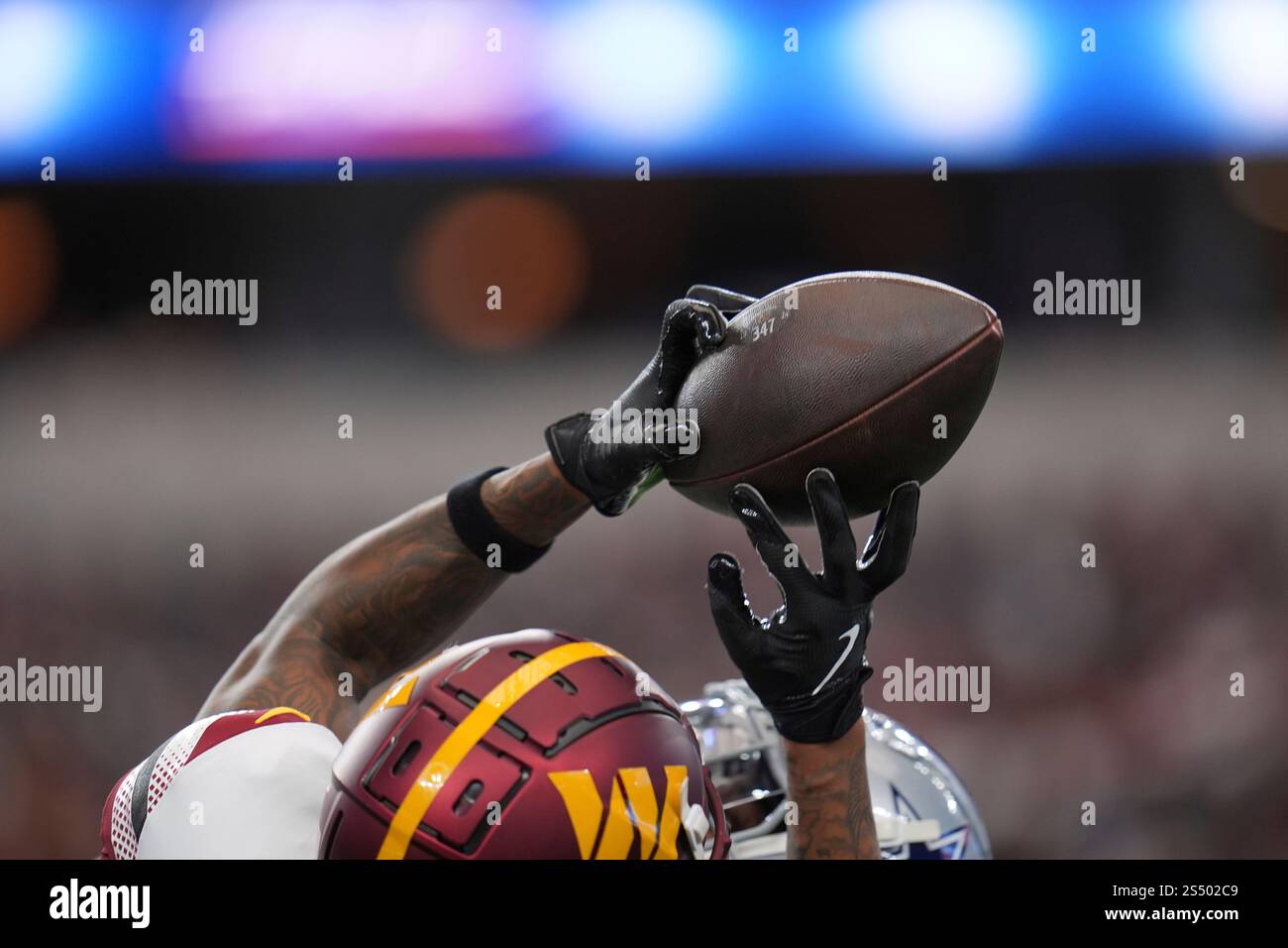 Washington Commanders wide receiver Dyami Brown (2) attempts to catch a ...