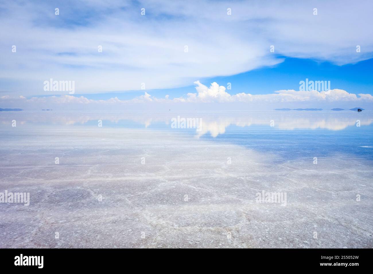 Salar de Uyuni salt white flats desert, Andes Altiplano, Bolivia. Salar ...