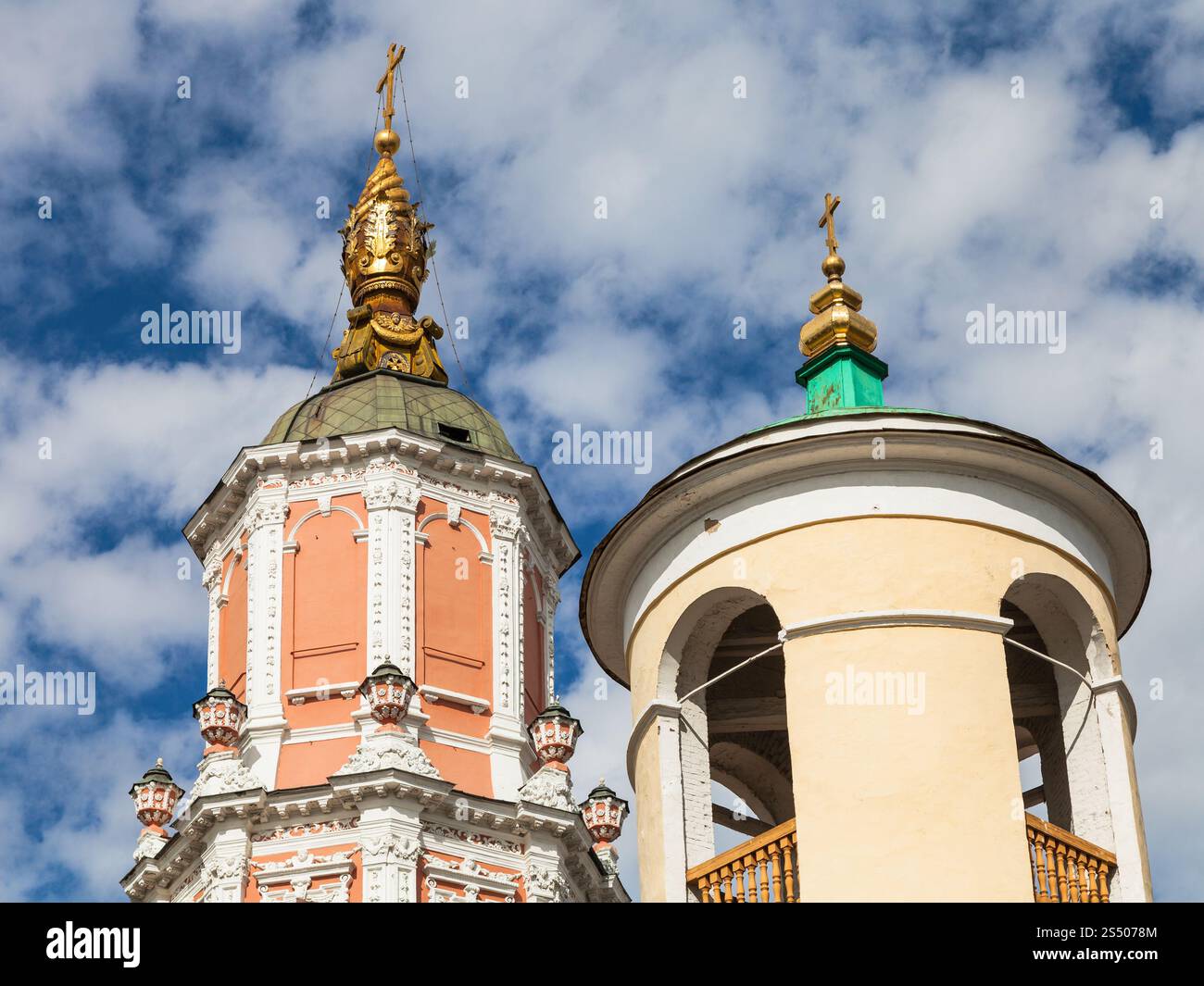 belltower of Theodore Stratelates Church and Menshikov Tower of the ...