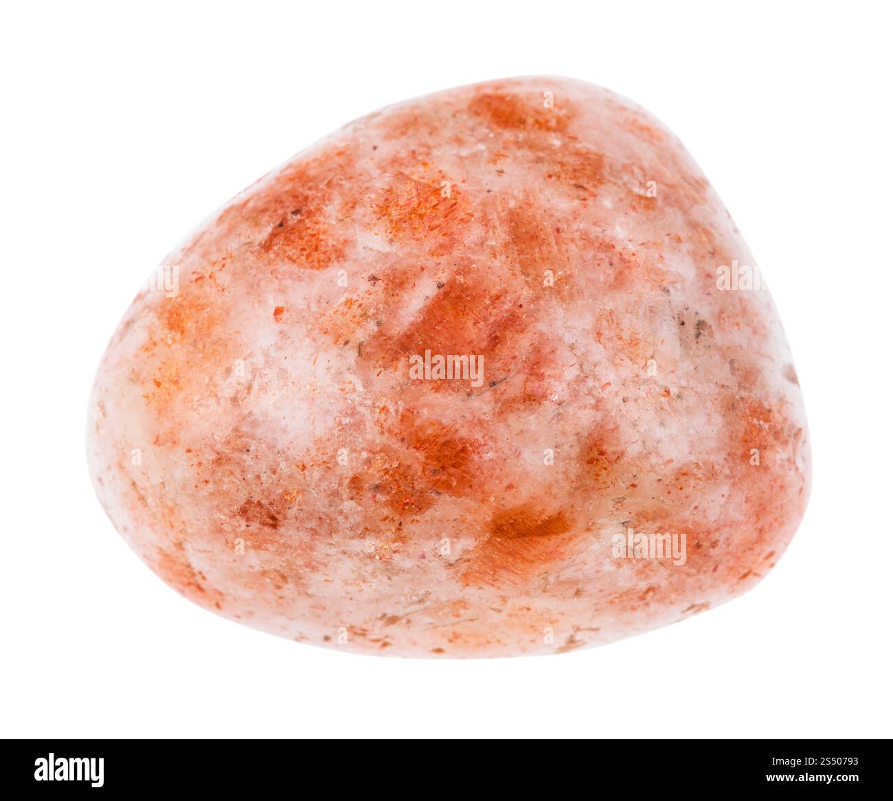 macro shooting of natural mineral stone - tumbled Andesine (sunstone ...