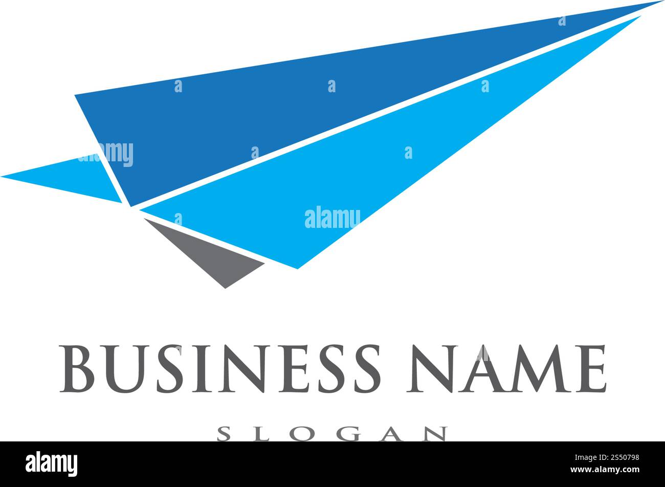 Paper Plane logo vector template Stock Vector Image & Art - Alamy