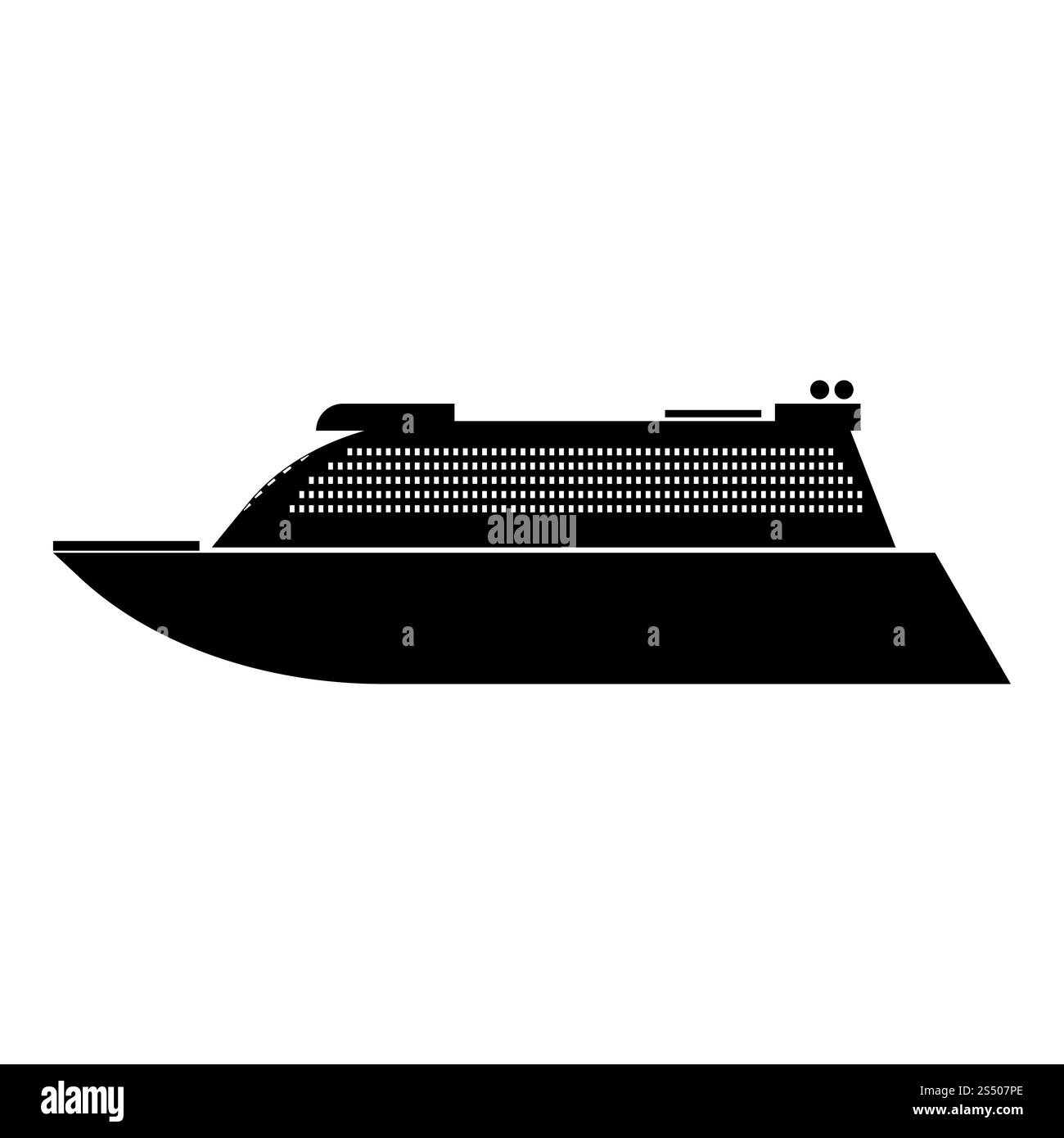 Cruise ship black Black and White Stock Photos & Images - Alamy