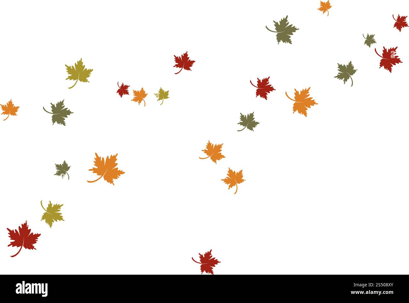 autumn Leaf background template vector illustration Stock Vector Image ...