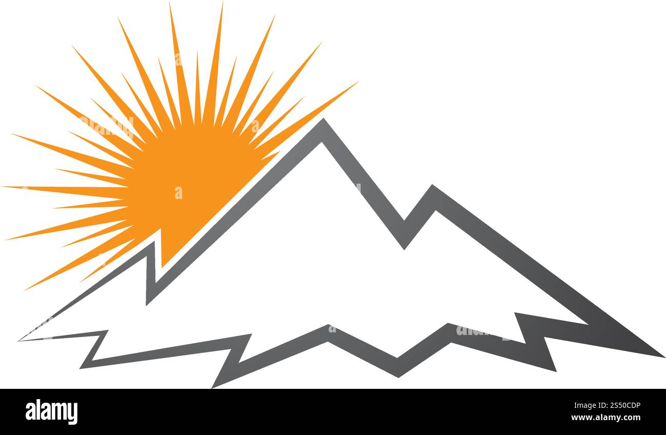 High Mountain icon Logo Business Template Vector Stock Vector Image ...