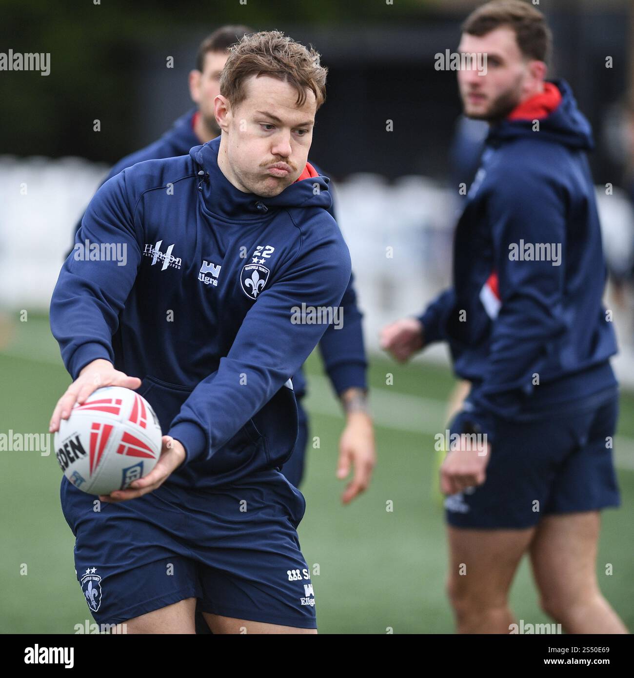 Wakefield, England - 16th December 2024 - Wakefield Trinity's Luke Bain ...