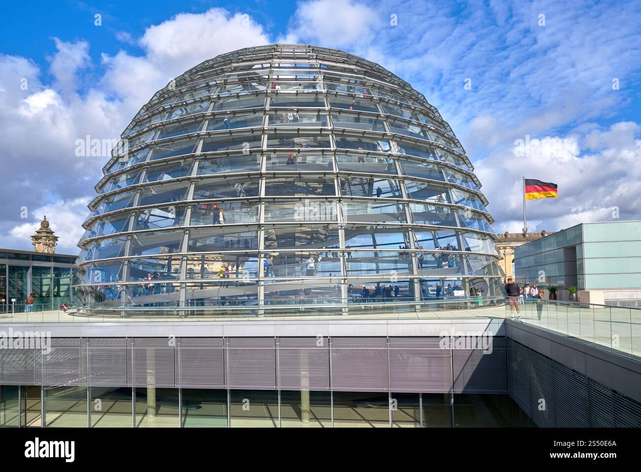 Berlin, Germany – September 28, 2024 – Glass Dome on the Reichstag Roof ...