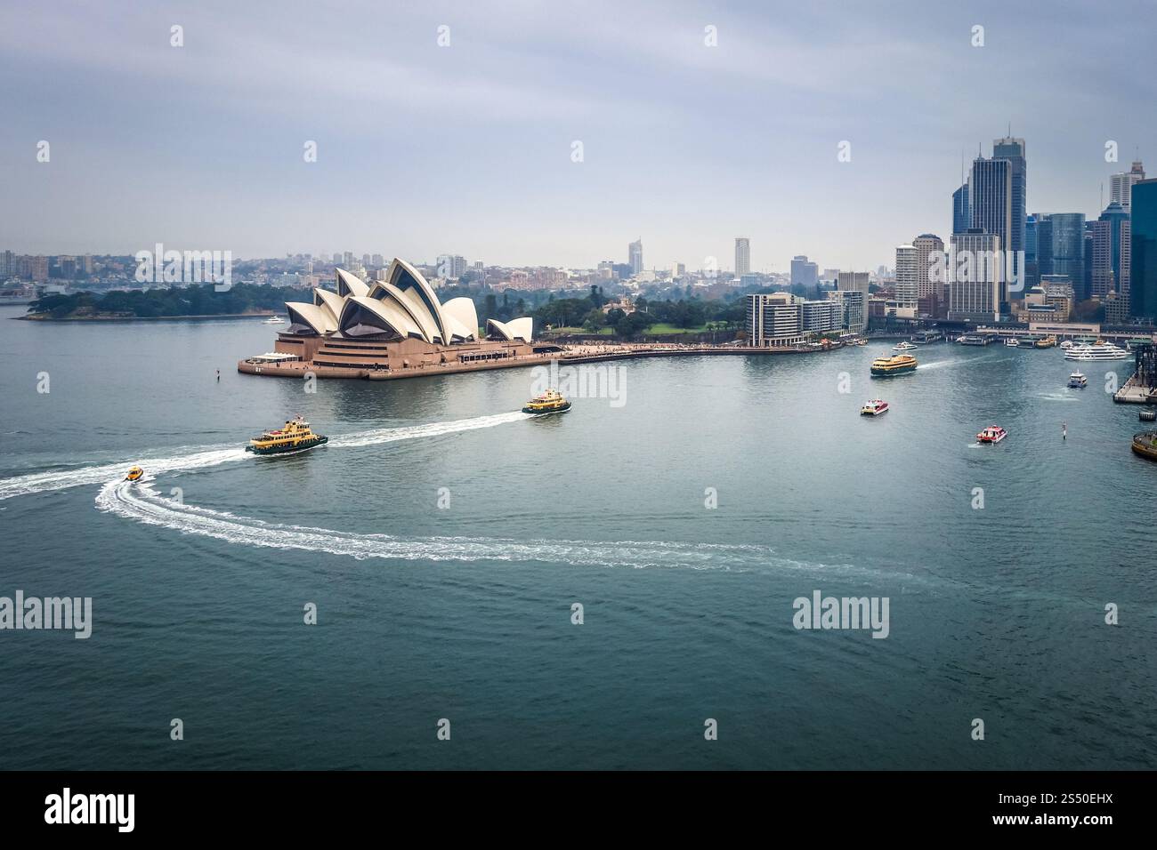 Sydney city center and Opera House panorama, Australia. Sydney city ...
