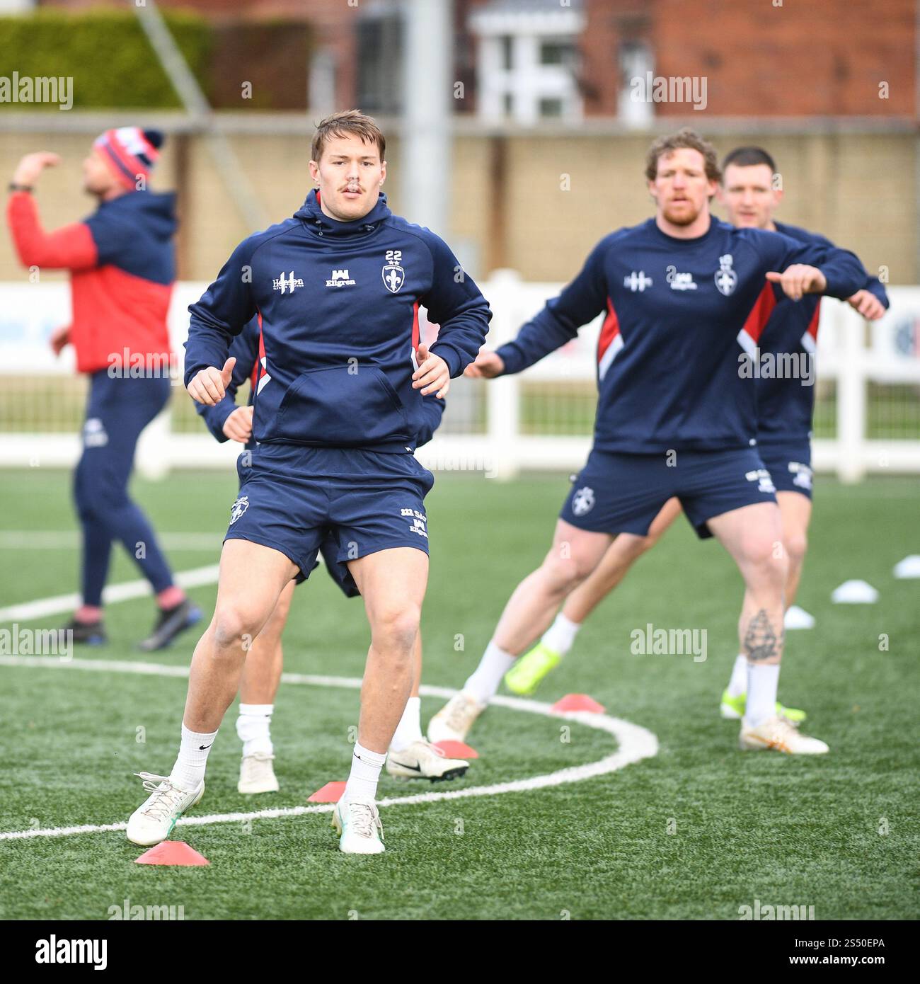 Wakefield, England - 16th December 2024 - Wakefield Trinity's Luke Bain ...