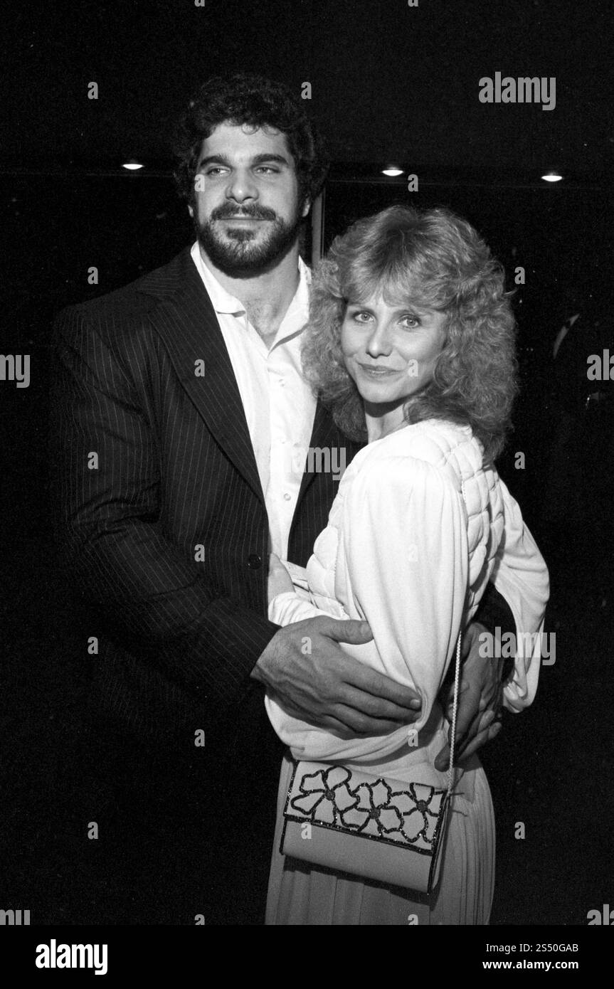 Lou ferrigno carla ferrigno Black and White Stock Photos & Images - Alamy