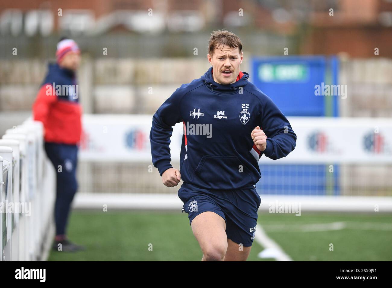 Wakefield, England - 16th December 2024 - Wakefield Trinity's Luke Bain ...