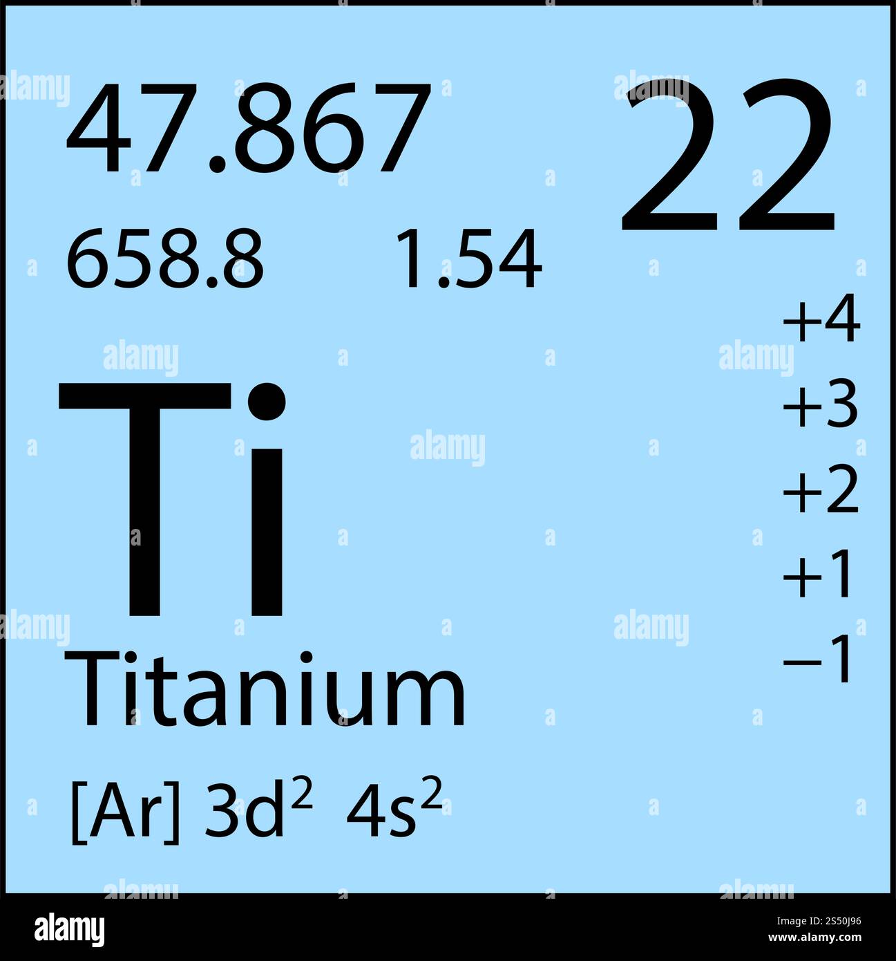 Icon Of Chemistry Element. Thin Line With Blue Fill Design. Vector ...