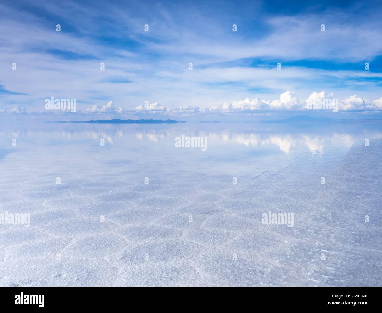 Salar de Uyuni salt white flats desert, Andes Altiplano, Bolivia. Salar ...