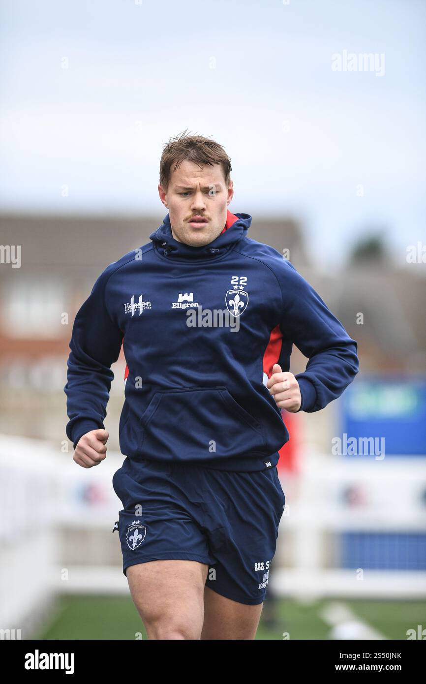 Wakefield, England - 16th December 2024 - Wakefield Trinity's Luke Bain ...