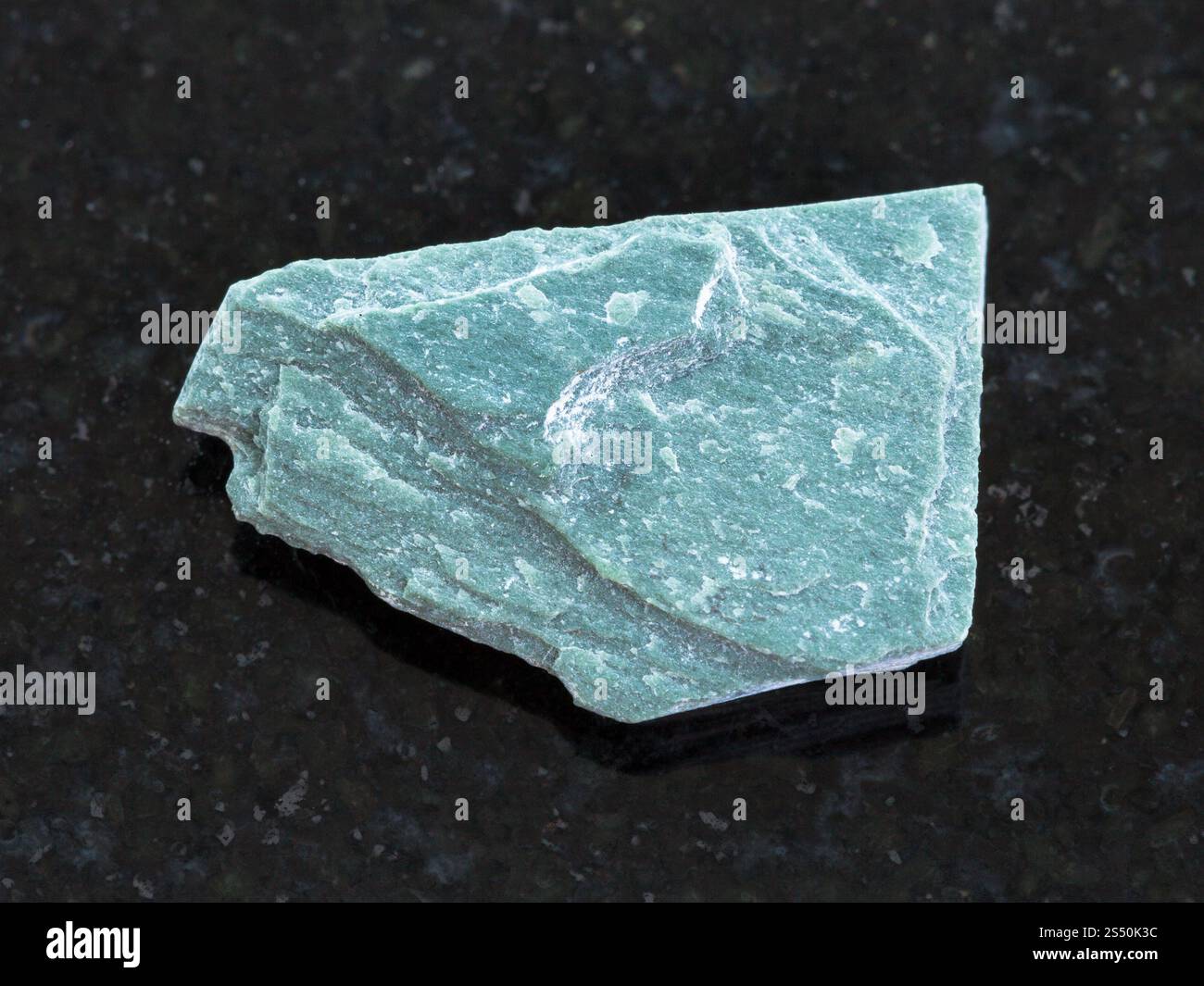 macro shooting of natural mineral rock specimen - raw Phyllite stone on ...