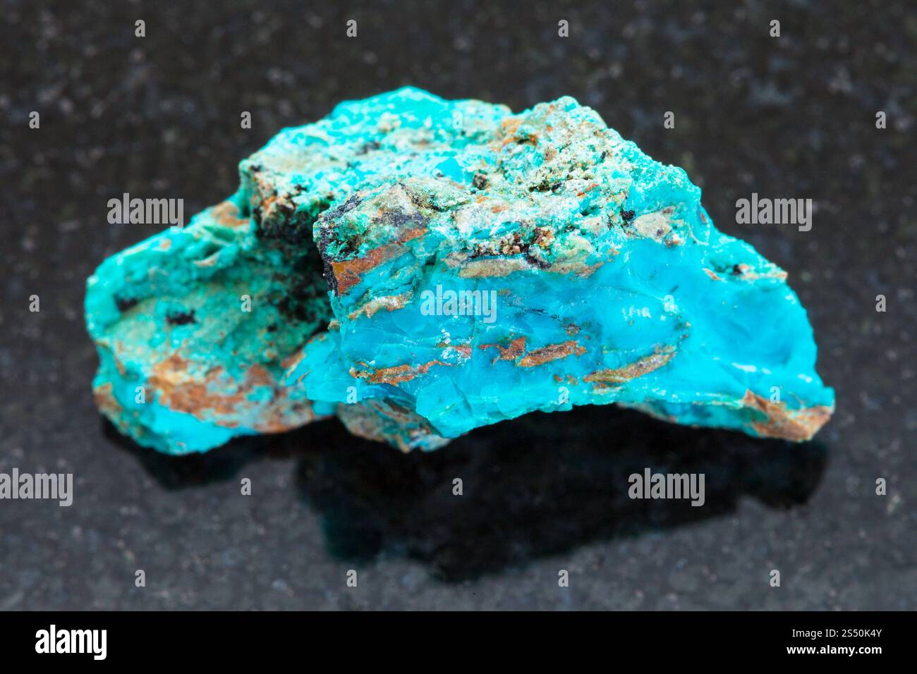 macro shooting of natural mineral rock specimen - rough Chrysocolla ...