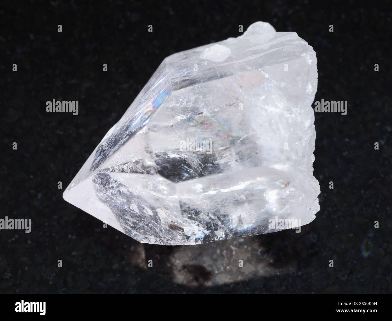 macro shooting of natural mineral rock specimen - raw rock crystal of ...