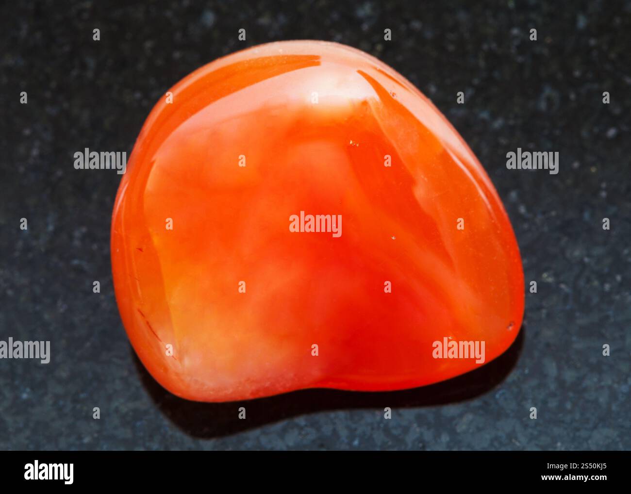 macro shooting of natural mineral rock specimen - polished carnelian ...