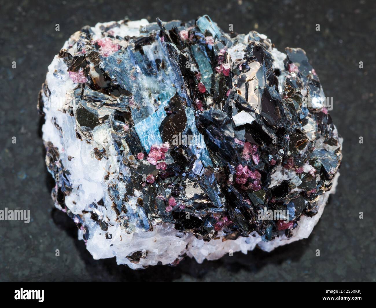 macro shooting of natural mineral rock specimen - rough Gneiss stone ...