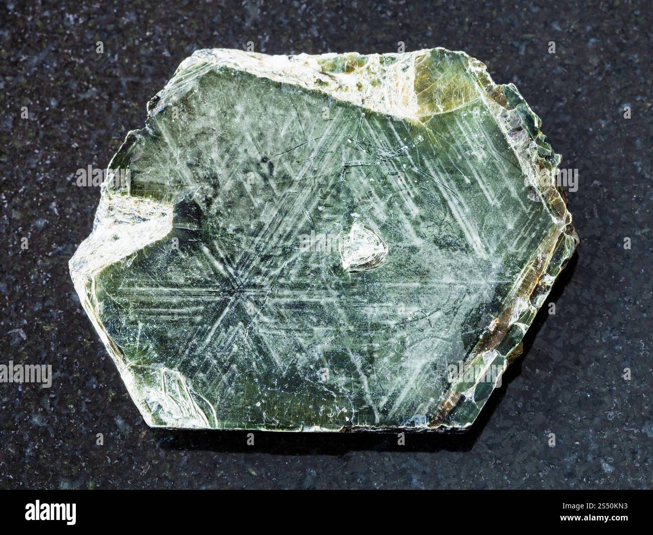 macro shooting of natural mineral rock specimen - rough Phlogopite ...