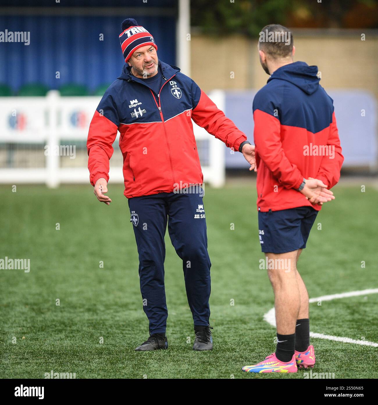 Wakefield, England - 16th December 2024 - Darryl Powell Head Coach of ...