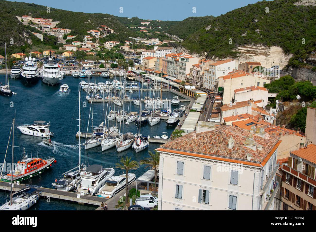 Boats and yachts in marina of Bonifacio Corsica France Stock Photo - Alamy