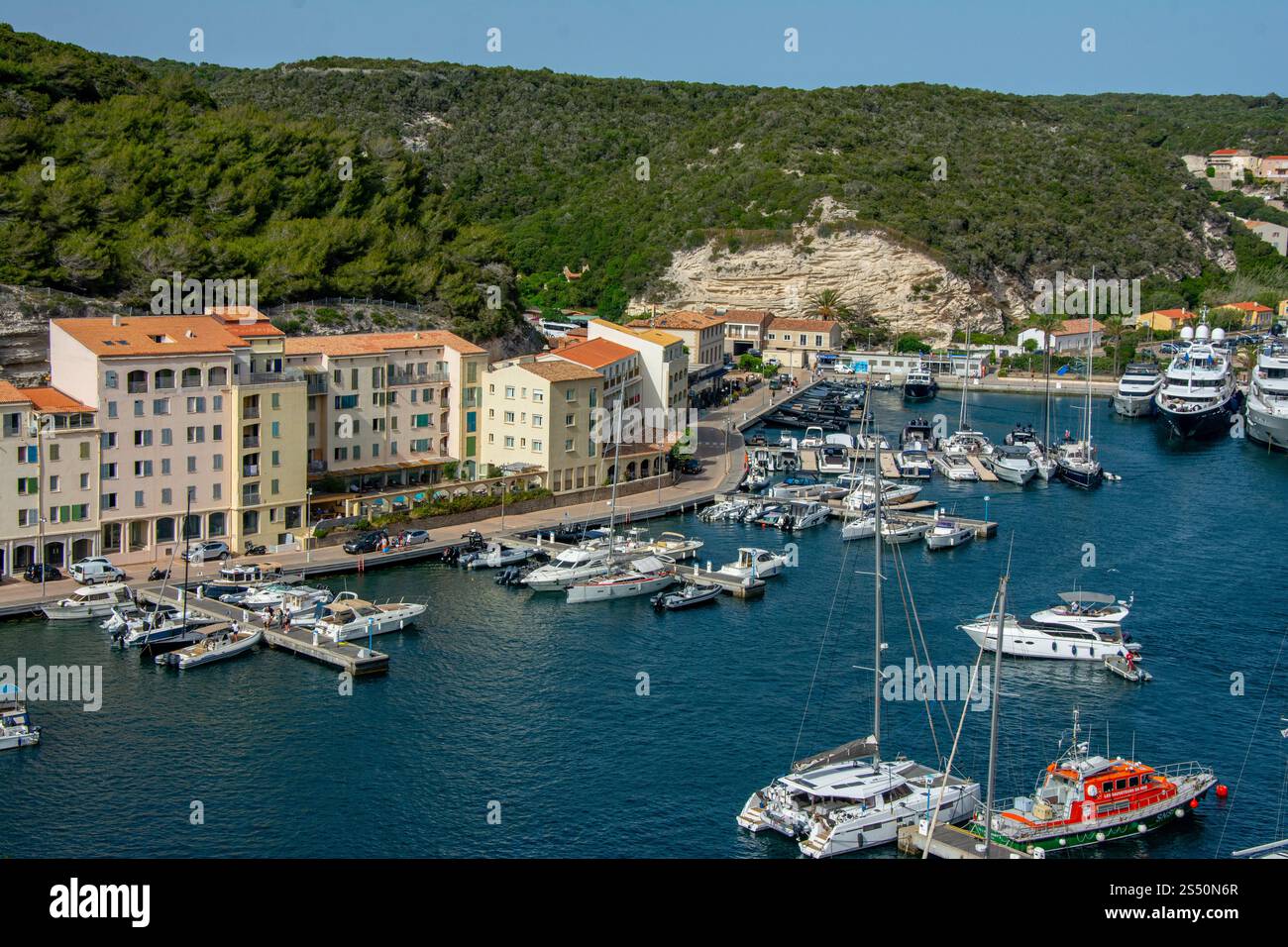 Boats and yachts in marina of Bonifacio Corsica France Stock Photo - Alamy