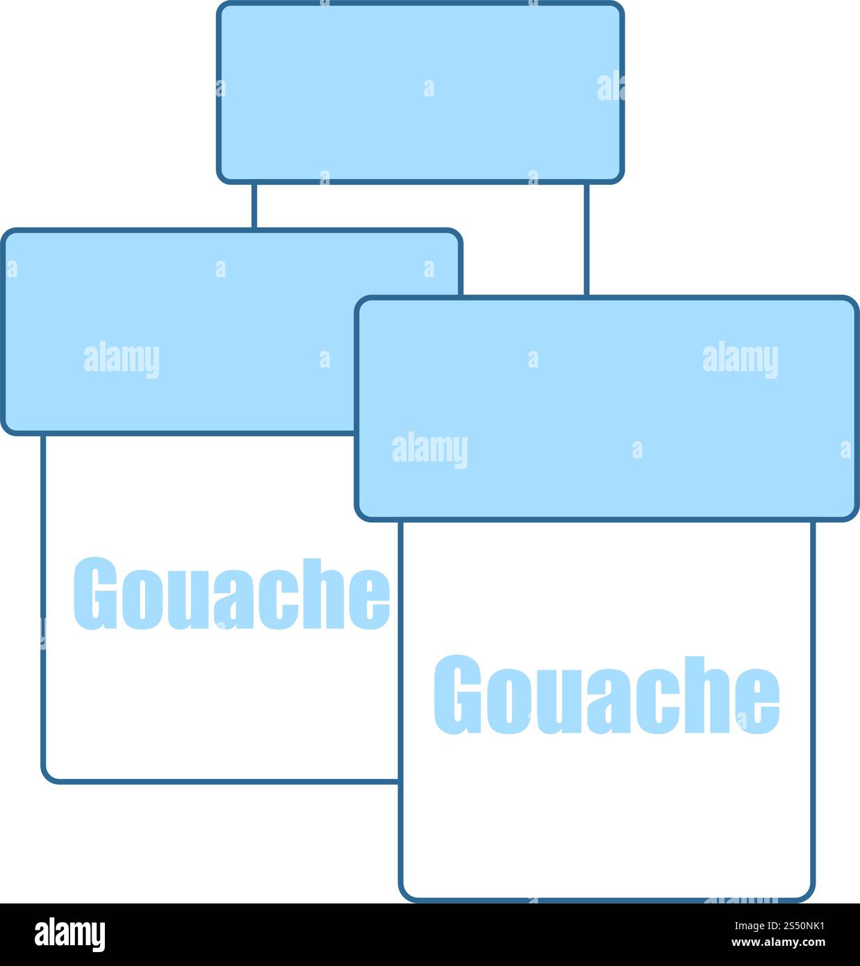 Thin white gouache Stock Vector Images - Alamy