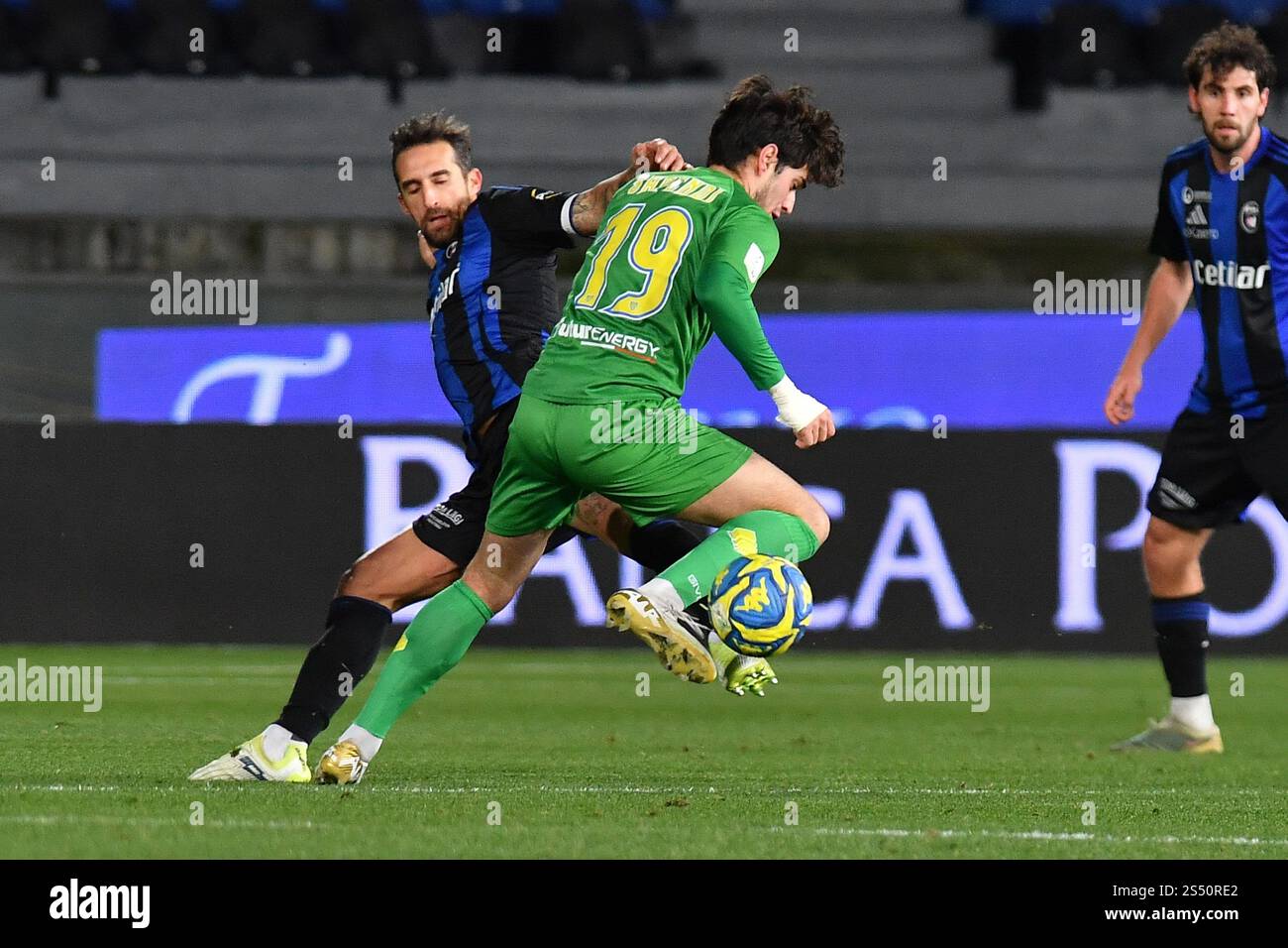 Pisa, Italy. 13th Jan, 2025. Stiven Shpendi (Carrarese) Antonio ...