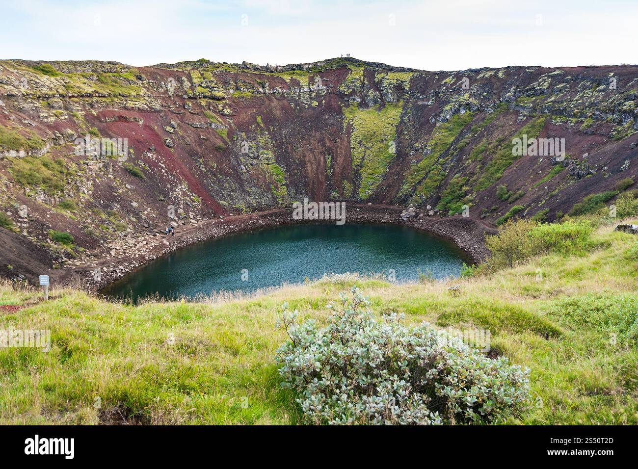 travel to Iceland - old volcanic crater with Kerith lake in september ...