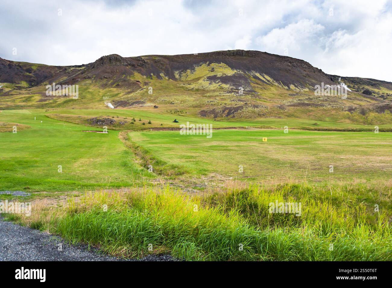 travel to Iceland - icelandic landscape in Hveragerdi Hot Spring River ...